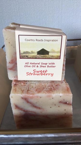 Sweet Strawberry Hand Made Soap Bar