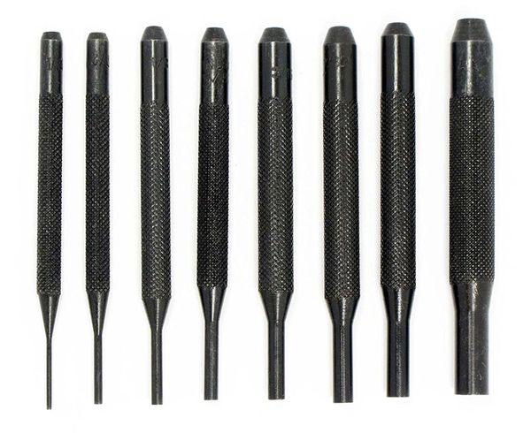 8 Pc Center Punch Set in a Pouch, Sizes: 1/16", 3/32", 1/8", 5/32", 3/ ...
