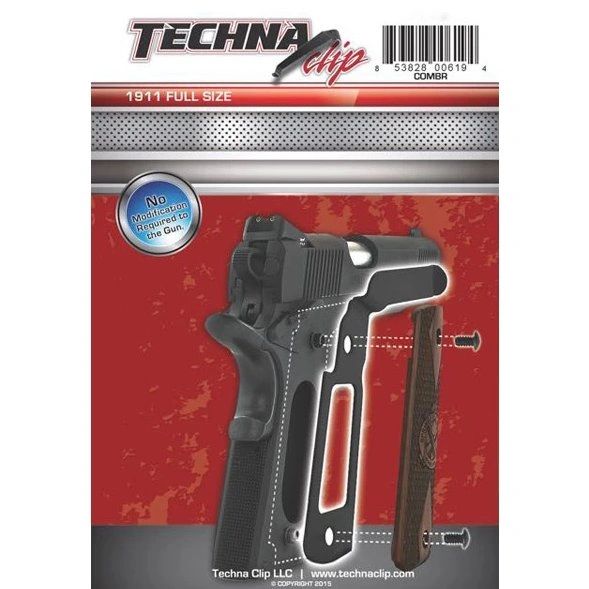 Techna Clip IWB Concealable Gun Belt Clip for 1911 Full Size, Commander ...