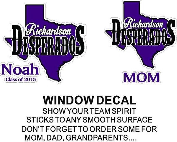 RHS DESPERADOS WINDOW DECAL