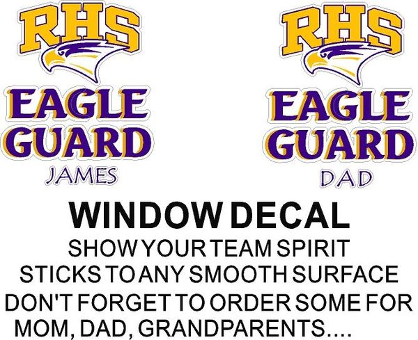 RHS HS EAGLE GUARD WINDOW DECAL