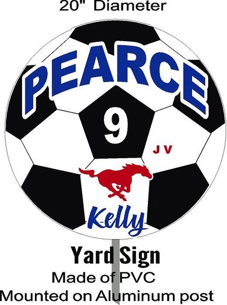 JJP GIRLS SOCCER Yard Sign