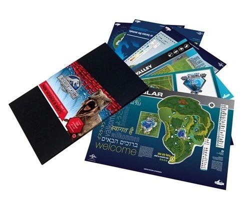 Jurassic World - Maps & Signs Lithograph Print Set