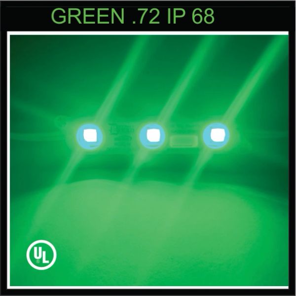 IP68 GREEN 0.72 WATT LED MODULE 100 COUNT