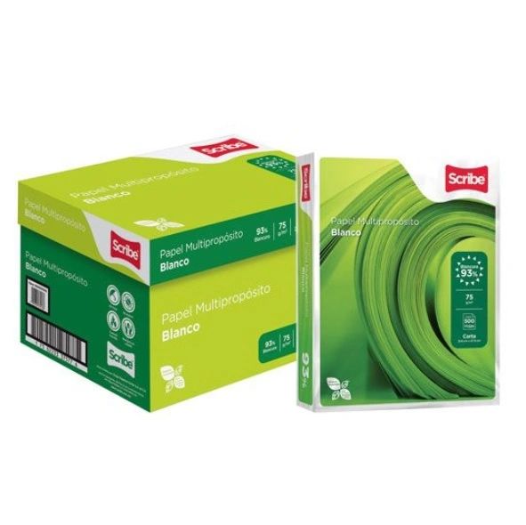 PAPEL SCRIBE CARTA CAJA 5000 HOJAS VERDE (3542)