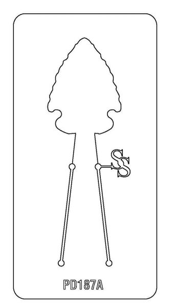 PANCAKE DIE PD187 ARROWHEAD WIDE | Sandra Sirles
