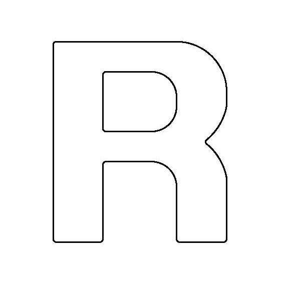 PANCAKE DIE LET24 UPPER CASE LETTER R | sandrasirles.com FOR ...