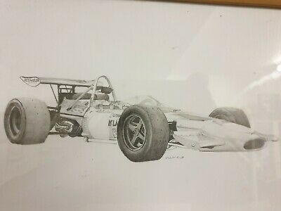 CRAIG JONES artist - DENNY HULME'S McLAREN - LIMITED EDITION PRINT 1/100
