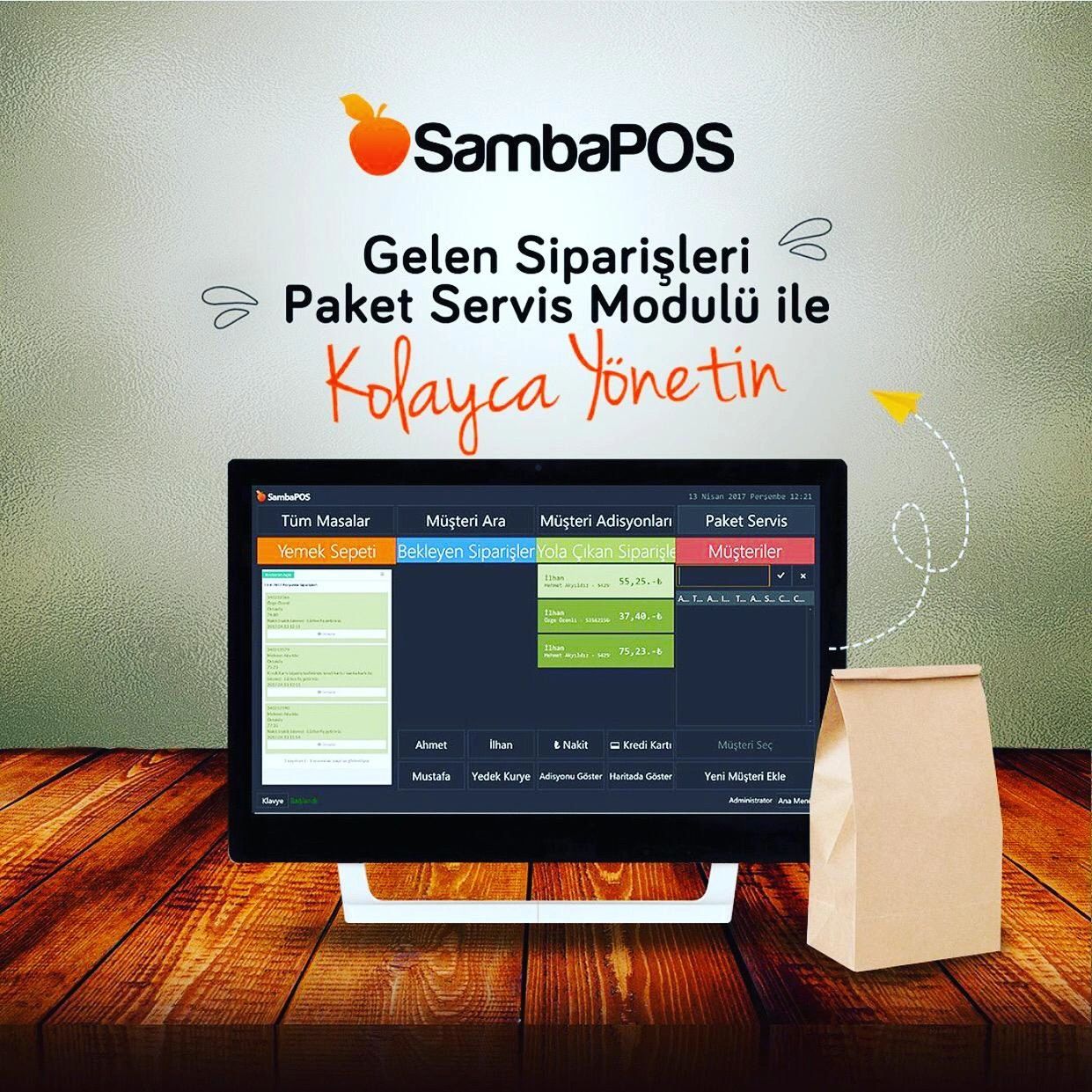 SambaPOS Paket Sevis Modülü