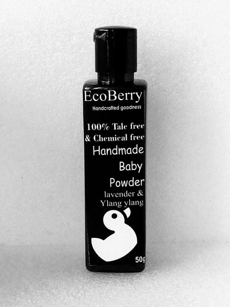 HANDMADE BABY FACE POWDER - LAVENDER & YLANG YLANG (TALC AND CHEMICAL ...