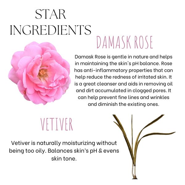 DAMASK ROSE VETIVER DUSTING POWDER | Natural Handmade Cosmetics ...