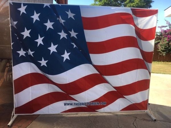 AMERICAN FLAG SCREEN-SOLID (Sold Separately)