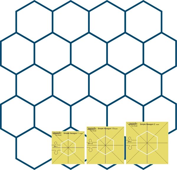 Simple Hexagon Set, 3pc