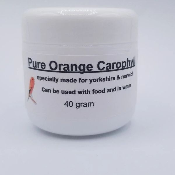 Orange carophyll Canthaxanthin for canaries