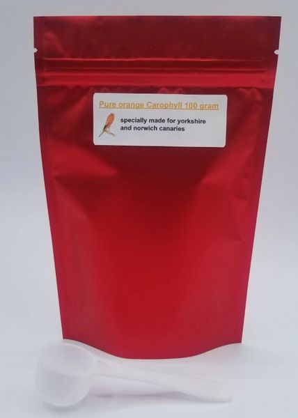 orange carophyll canthaxanthin 100 gram for canaries