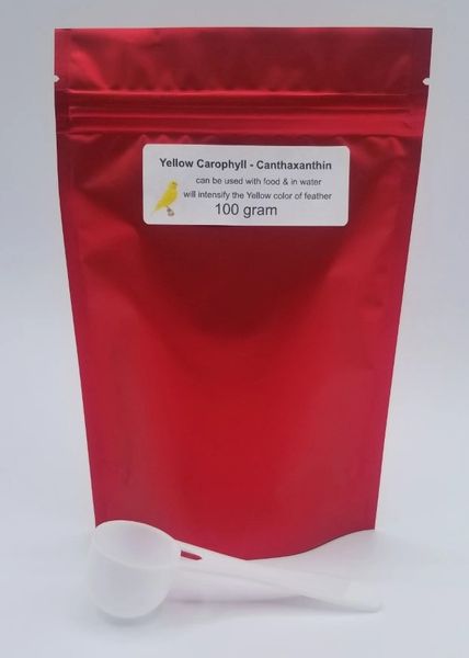 Yellow carophyll canthaxanthin 100