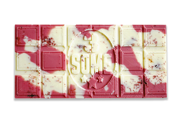 Ruby & White Chocolate Red Velvet Crunch Bar - 3 Pack