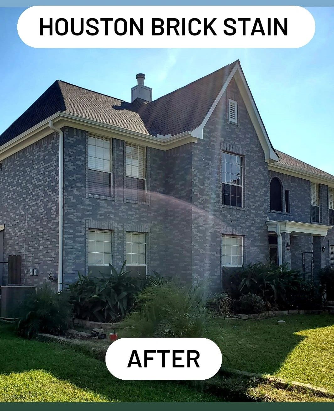 Before and After | houston brick stain