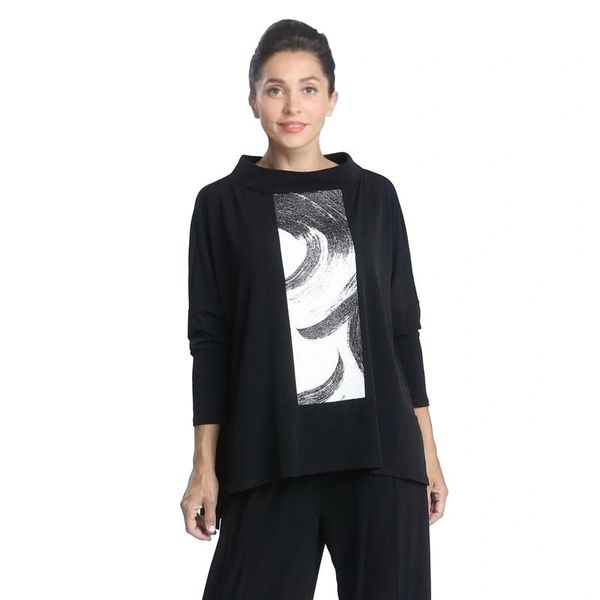 IC Collection Color Block Print Top-IC-4089T-B | IC Collection | Unique ...