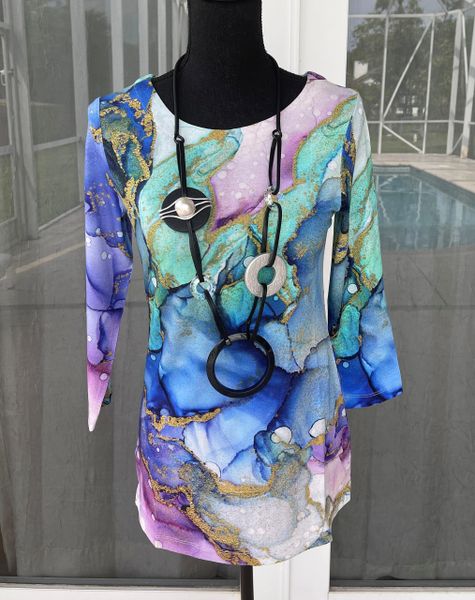 Dolcezza Print Tunic-22692 | IC Collection | Unique Apparel