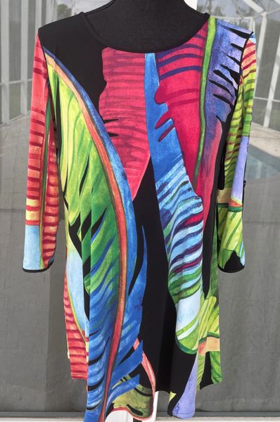 Eva Varro Swing Scoop Neck Tunic-T12700H | IC Collection | Unique Apparel