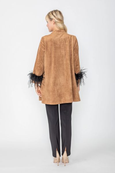 IC Collection Faux Suede Jacket-IC-5546J | IC Collection | Unique Apparel