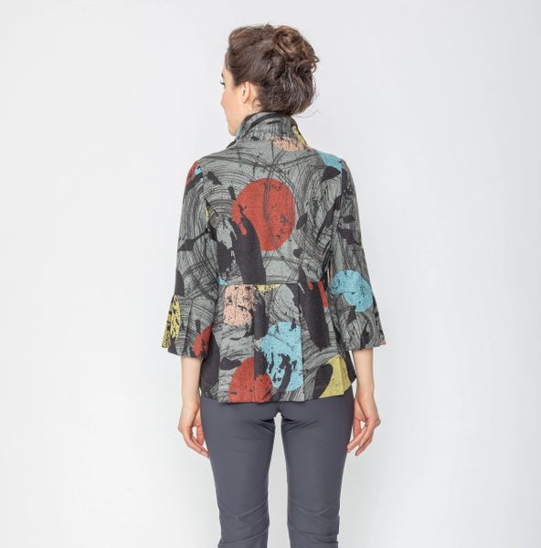 IC Collection Paint Splatter Graphic Button Down Jacket-IC-5554J | IC ...