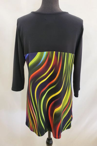 Eva Varro 3/4 Sleeve Quatro Porte Tunic-T12645D | IC Collection ...