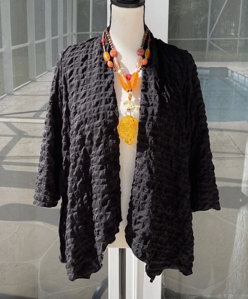 IC Collection Pucker Knit Jacket-IC-4297J | IC Collection | Unique Apparel