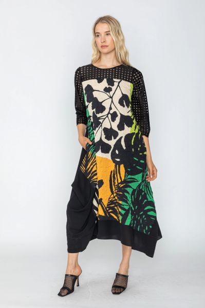 IC Collection Long Sleeve Safari Dress-IC-5000D | IC Collection ...