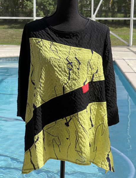 Moonlight Color Block Tunic-3711 | IC Collection | Unique Apparel Moonlight Color Block Tunic-3711 | IC Collection | Unique Apparel