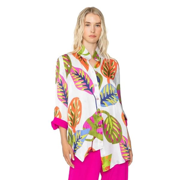 IC Collection Tropical Asymmetrical Blouse-IC-5750B | IC Collection ...