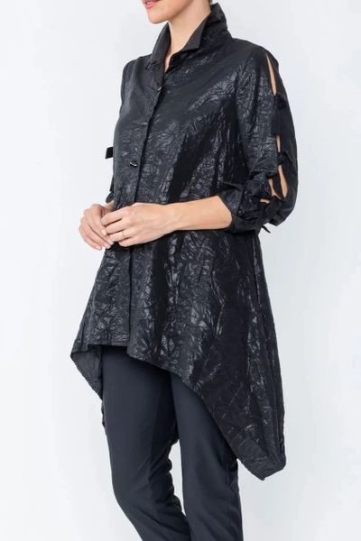 IC Collection Bow Sleeve Crinkle Tunic-IC-5080T | IC Collection ...