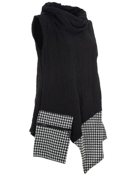 Kozan Black & White Check August Tunic-SP-4352-BWCHCK | IC Collection ...