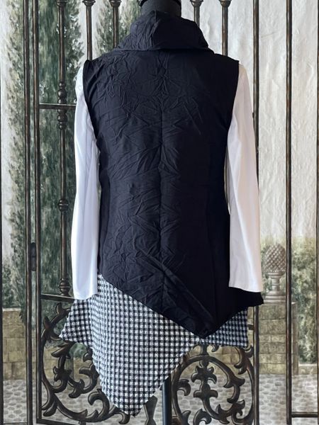 Kozan Black & White Check August Tunic-SP-4352-BWCHCK | IC Collection ...