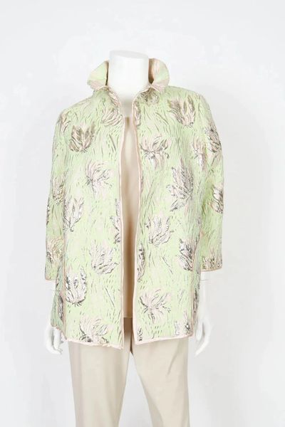 IC Collection Floral Embossed Open Jacket-IC-4672J | IC Collection ...
