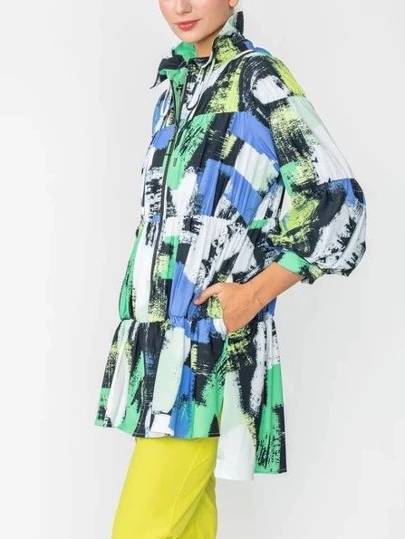 IC Collection Brush Stroke Layered Jacket-IC-4679J | IC Collection ...