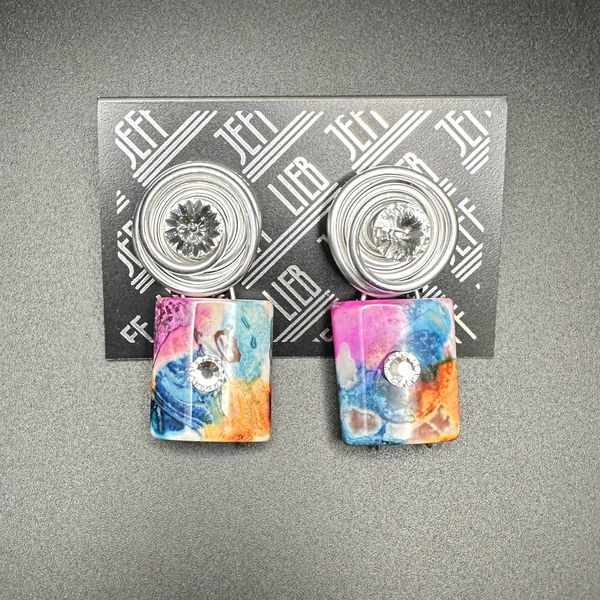 Jeff Lieb Mosaic Earring-21121 | IC Collection | Unique Apparel