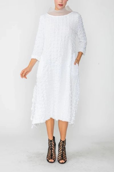 IC Collection Organdy Stand Collar Dress-IC-4705D | IC Collection ...