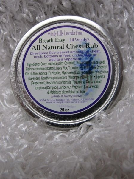 Natural Breathe Easy Chest Rub