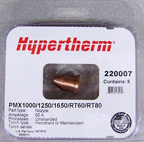 Hypertherm Non-Shielded Nozzle 5PK 220007