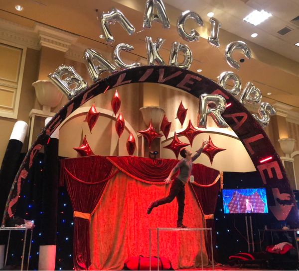 Custom Made Portable Backdrops For Events & Entertainers.