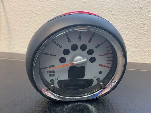 2007-2015 MINI COOPER R55 R56 R57 CHROME TACHOMETER REVOLUTION COUNTER ...