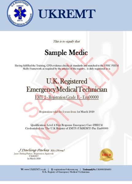 CERTIFICATE, A Hard Copy original.