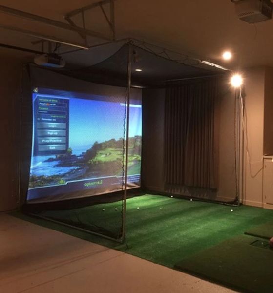 Optishot Complete Golf Simulator System Laptop Projector