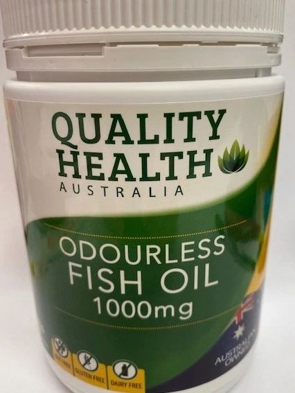 Quality Health Odourless Fish Oil 1000mg 400 capsules Aust L 235119