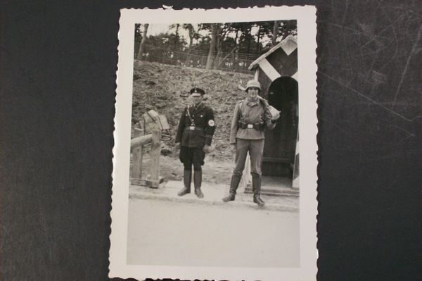 Original 3rd Reich Photograph - Ausweis Bitte! Checkpoint Soldier & SS ...