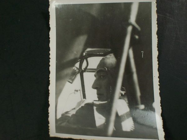 Original 3rd Reich Photograph - Rare Cockpit Photo of STUKA Pilot in Flight