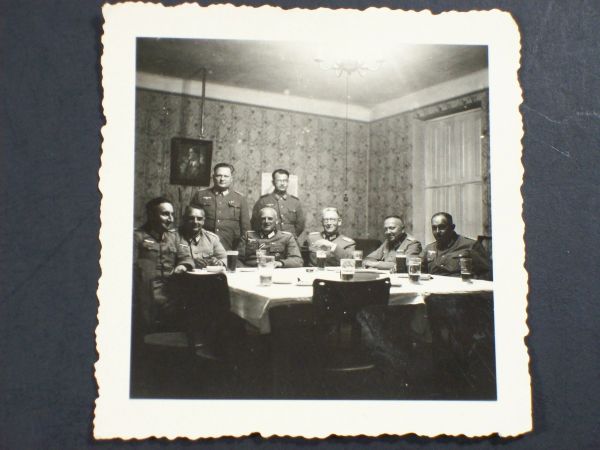 Original 3rd Reich Photograph - Heer Officers' night out w/ Der Fuhrer ...