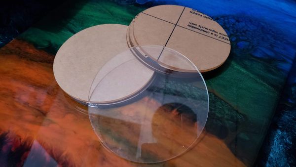 Clear Round Coasters (quantity options)